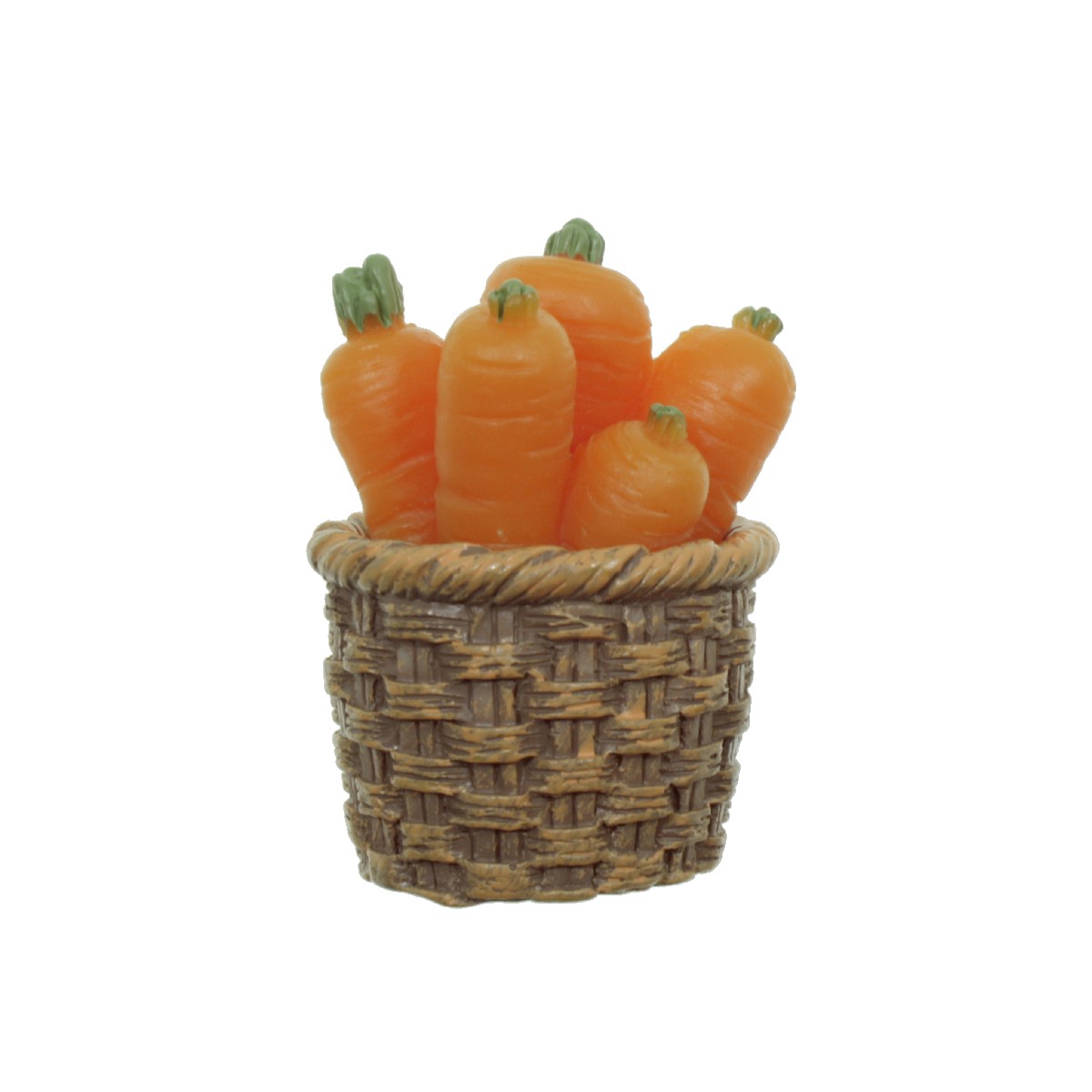 Miniatura cosulet cu morcovi plastic 2x3x3,5cm