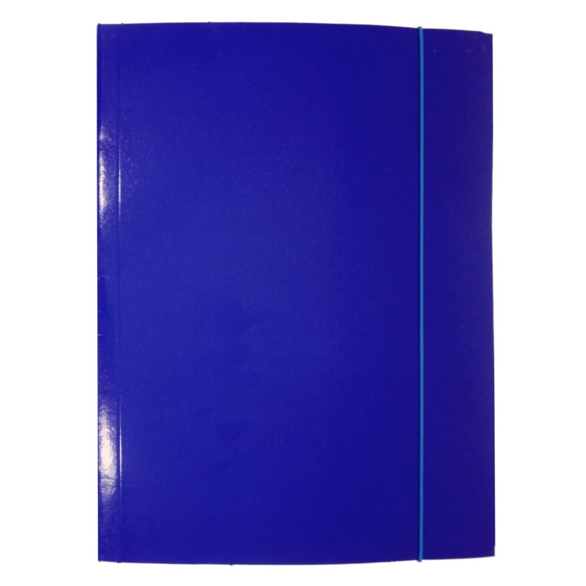 Mapa carton plastifiat cu elastic A4 albastru