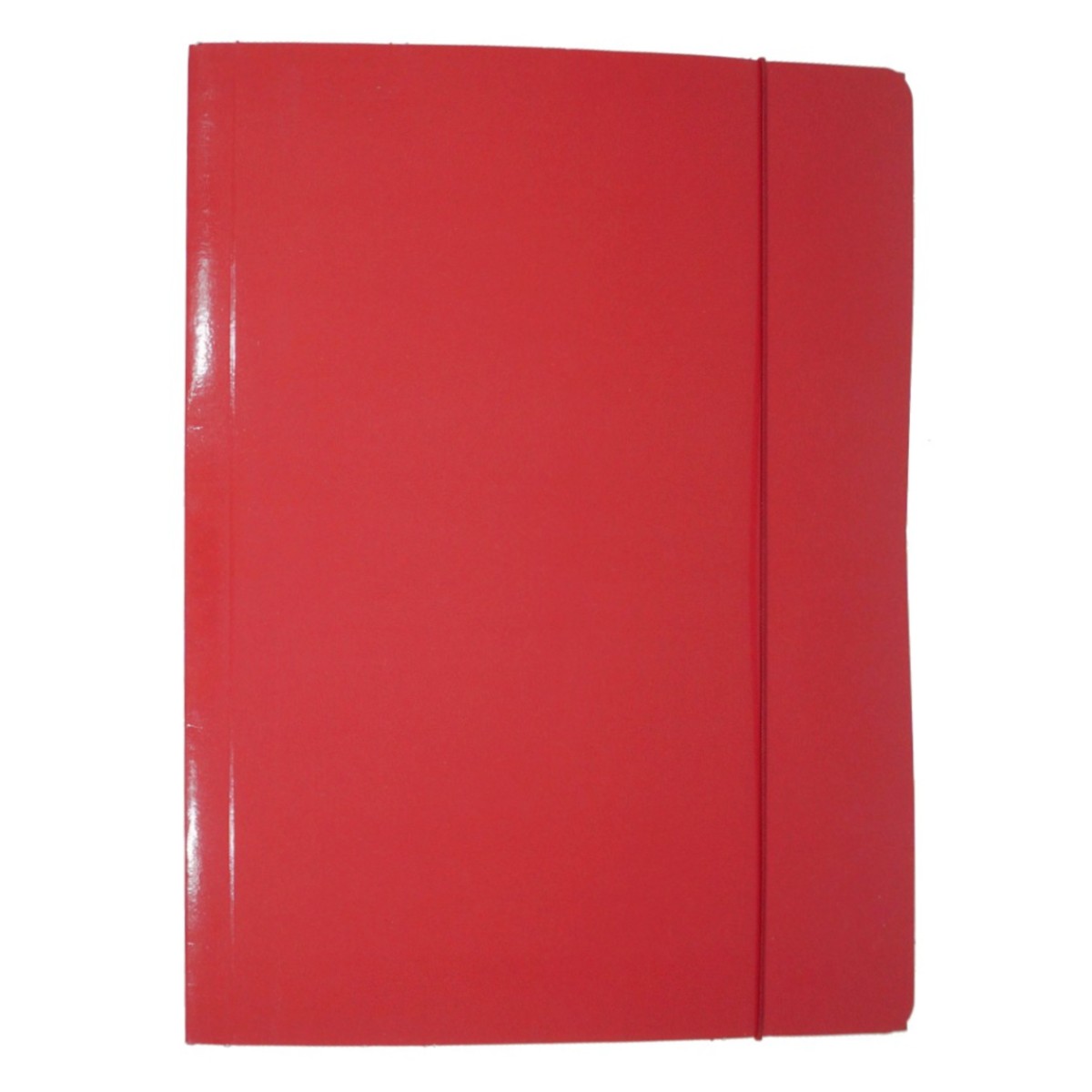 Mapa carton plastifiat cu elastic A4 rosu