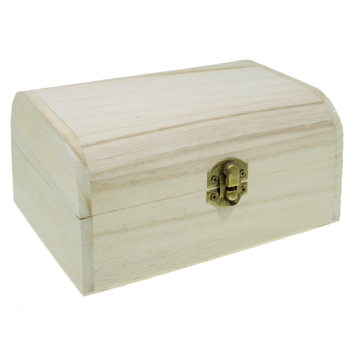 Cutie lemn cufar nefinisata cu inchizatoare clapeta 17,7x12,5x8,5cm C32 ...