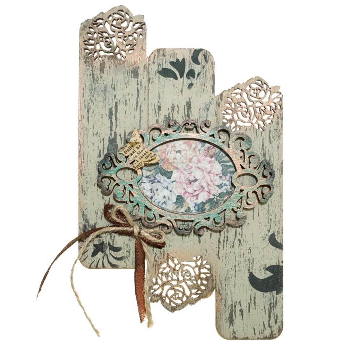 Semne de carte transformate în Decorațiune Vintage ∣ Tutorial DIY